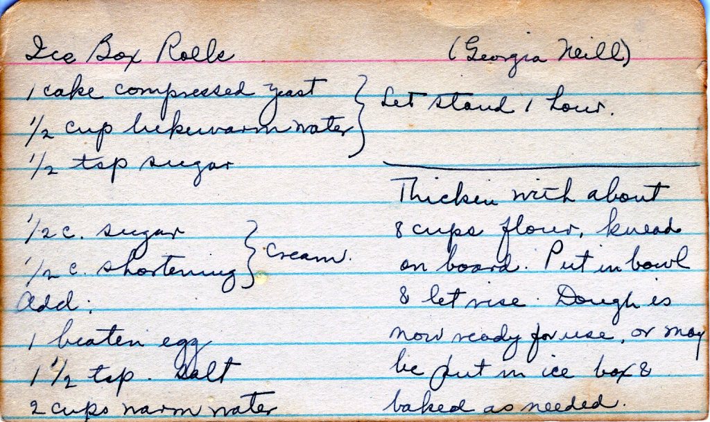 Ice Box Rolls | Gram's Recipe Box