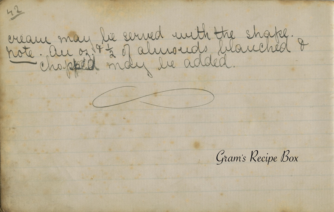 Chocolate Shape | Gram's Recipe Box