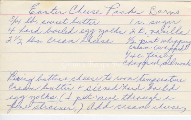 Easter Cheese Paska (Barns) | Gram's Recipe Box