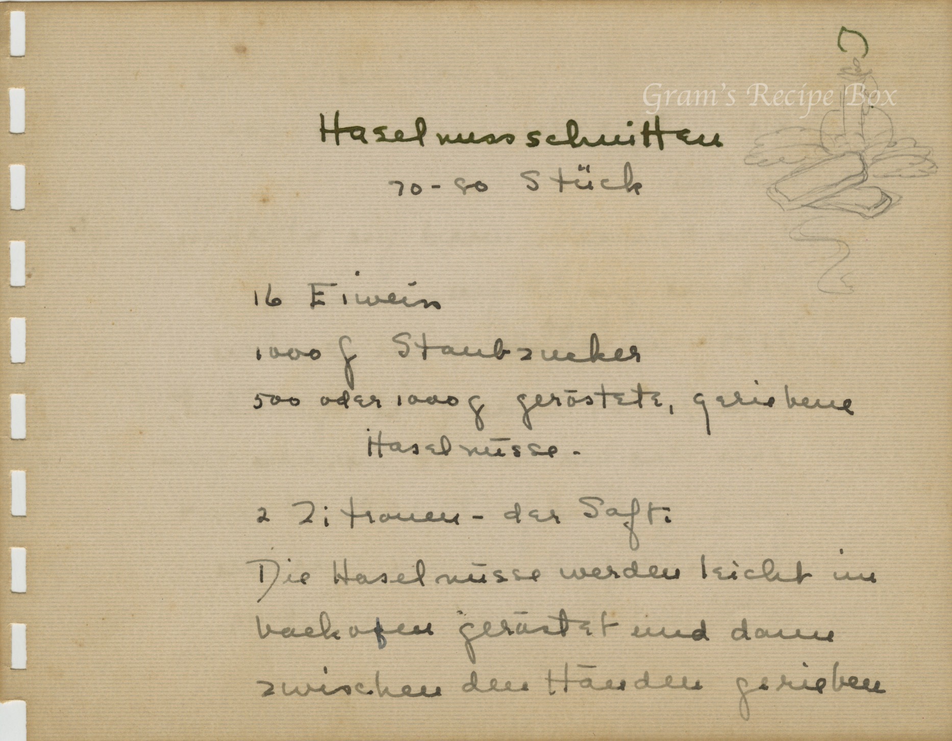 More German | Gram's Recipe Box