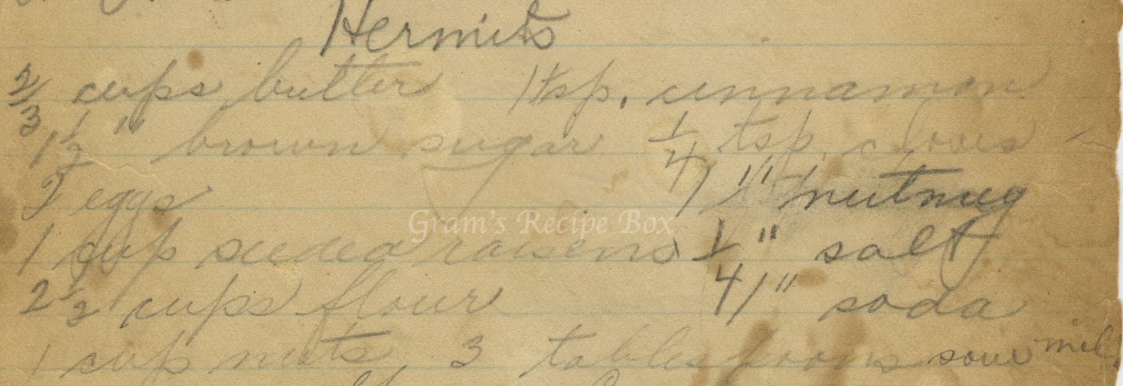 Hermits | Gram's Recipe Box