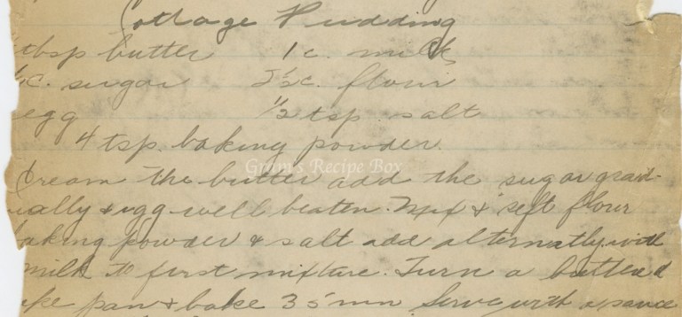 Cottage Pudding | Gram's Recipe Box