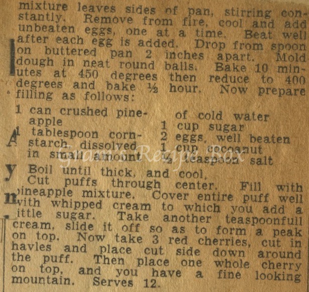 Mountain Snow Puffs | Gram's Recipe Box