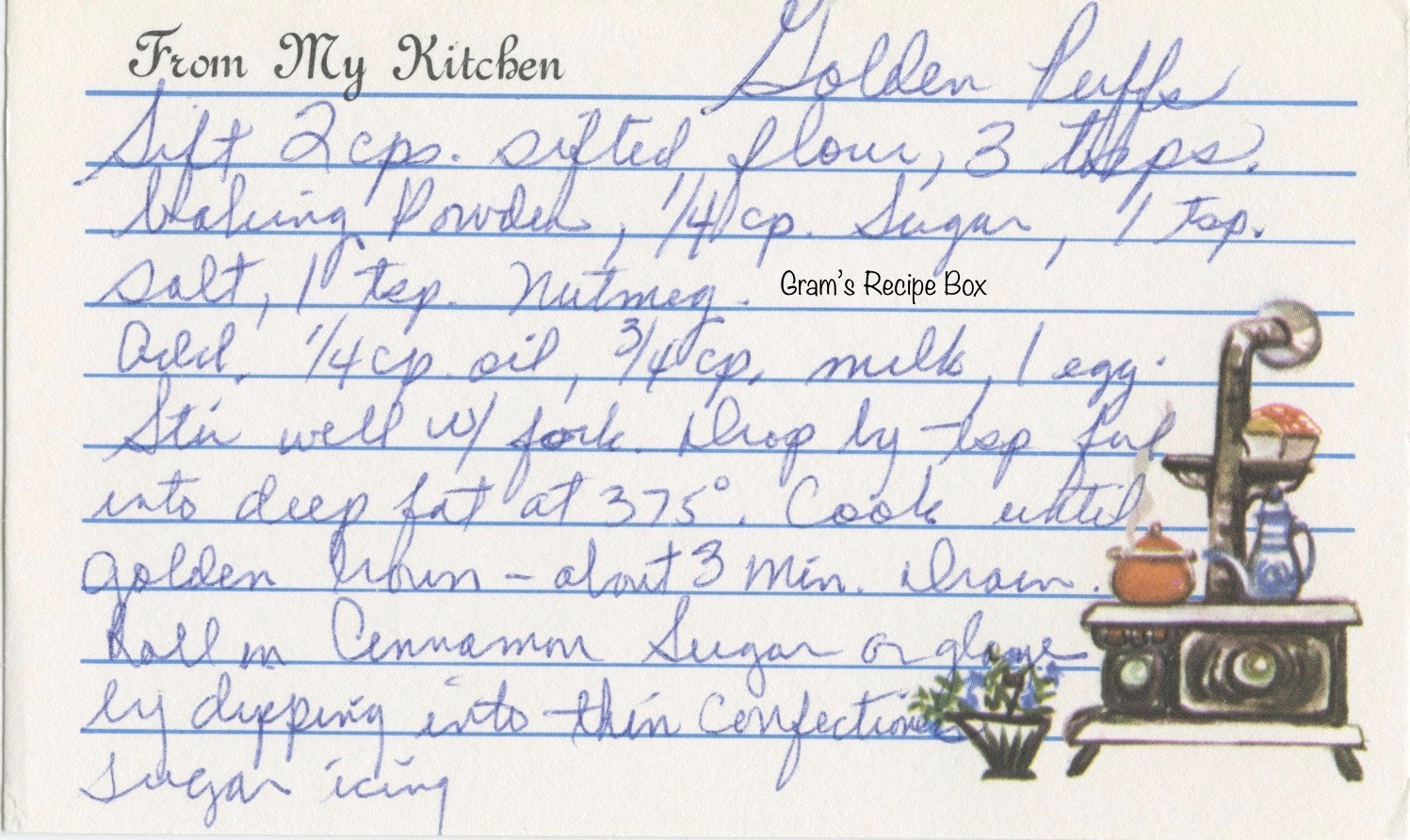 Golden Puffs | Gram's Recipe Box