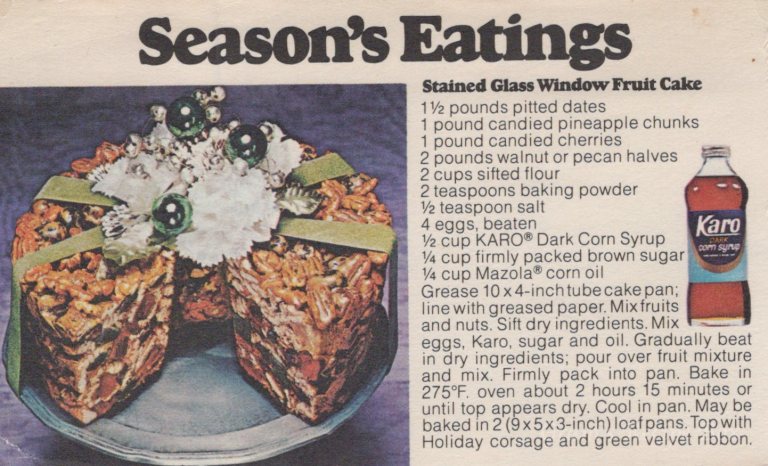 Stained Glass Window Fruit Cake | Gram's Recipe Box